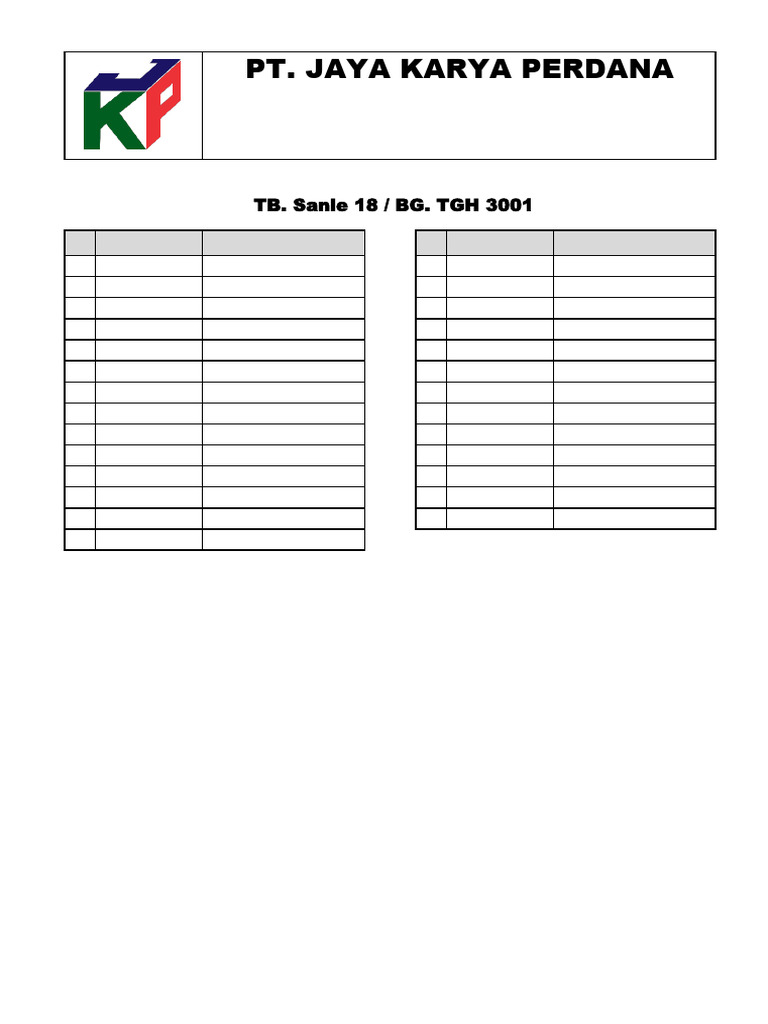 TB. Sanle 18 - BG. TGH 3001 | PDF
