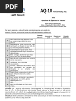 Questionário para Avaliação de Autismo Infantil - ASQ - Autism ...
