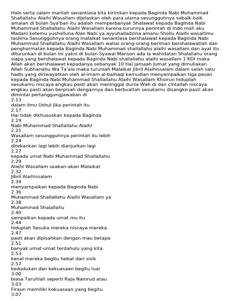 Khutbah 3 Wasiat Jibril | PDF