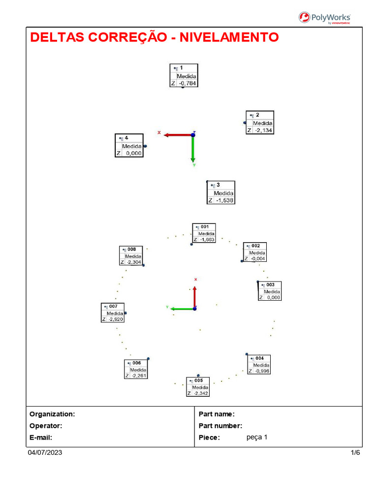 Protocolo - Nivelamento - Bases Rotor Gerador | PDF