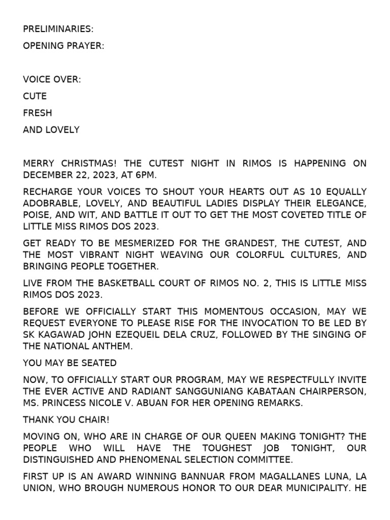 Script Intrams | PDF