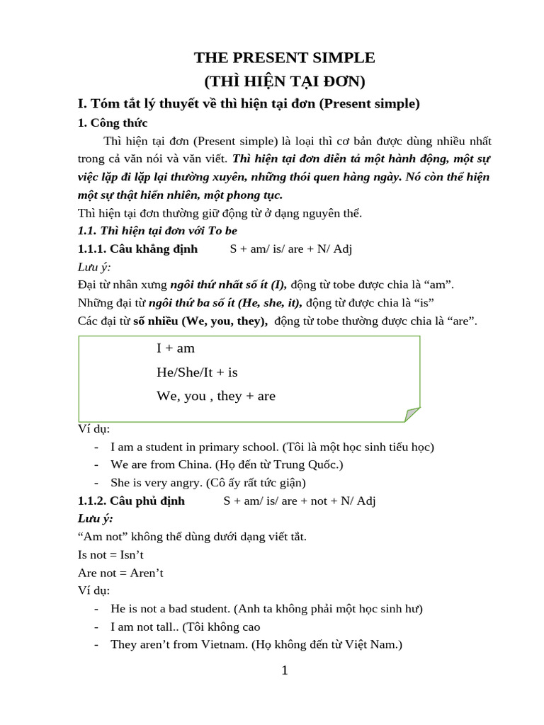 Present Simple | PDF