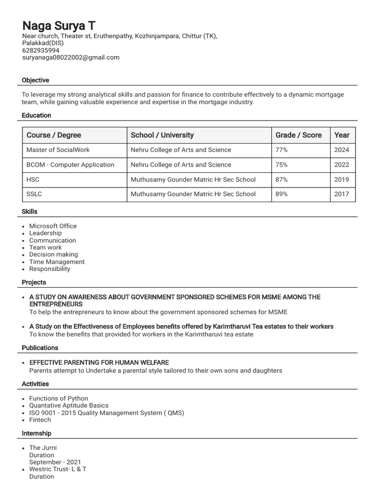 Infosys Resume | PDF