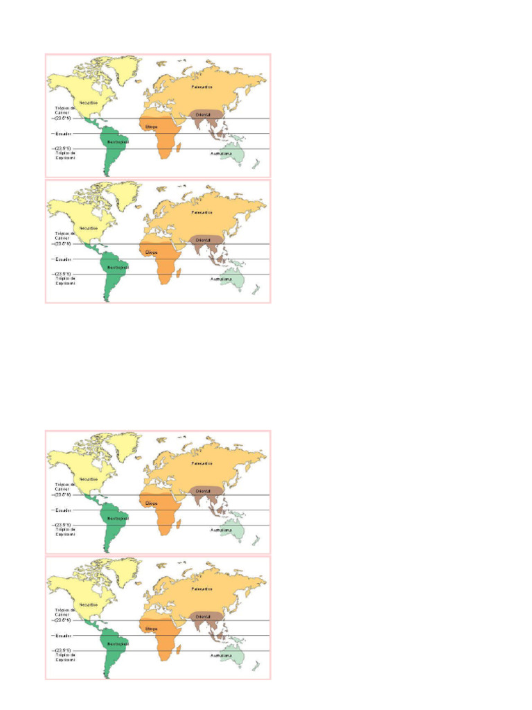 Mapas Regiones Biogeograficas Del Mundo | PDF