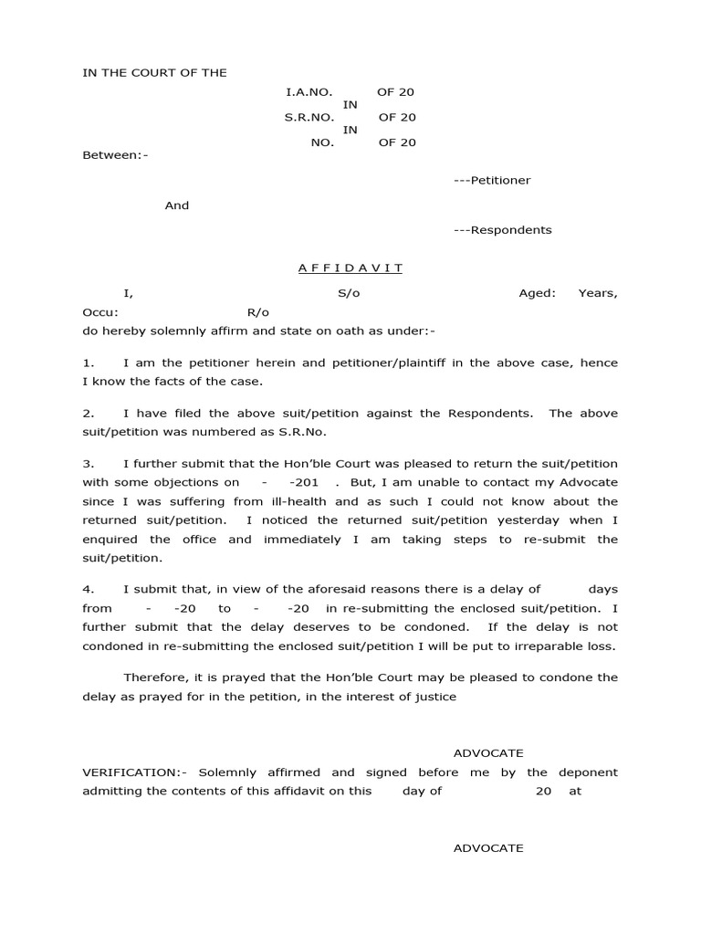 S.148 CPC To Condone Delay in Resubmission of Suit Petition | PDF S.148 CPC To Condone Delay in Resubmission of Suit Petition | PDF