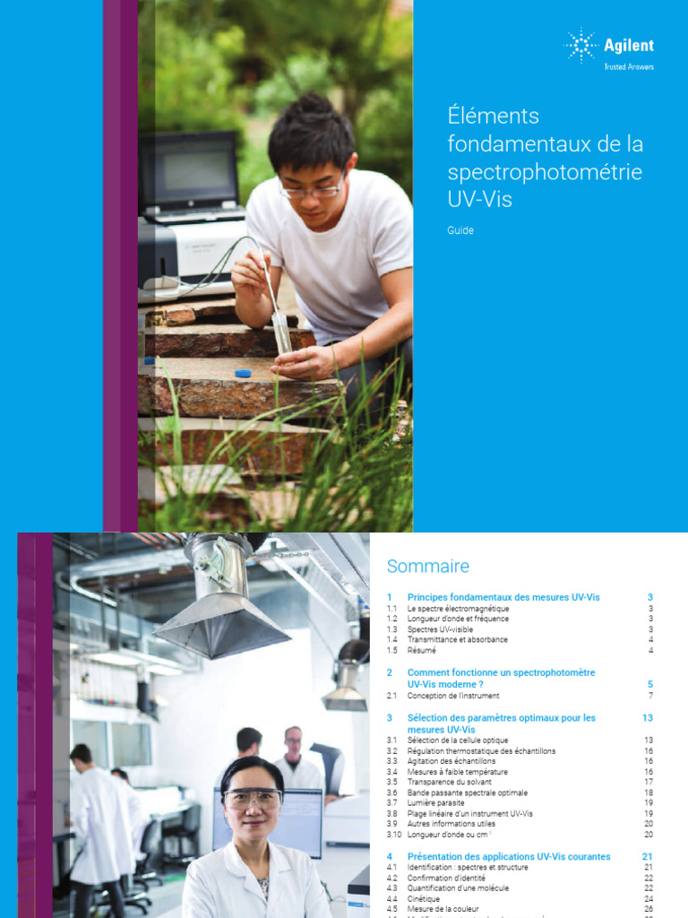 Primer Uv Vis Basics 5980 1397fr FR Agilent | PDF