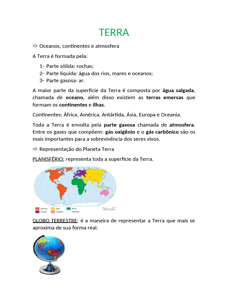 Planeta Terra | PDF | Ciências Sociais | Turismo