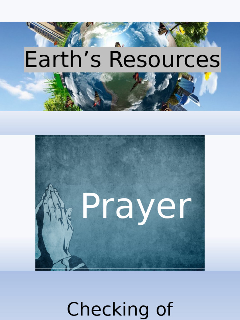 Earth's Resources Powerpoint | PDF