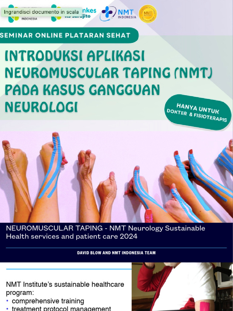 NMT Neurology Sustainable Health Services - David Blow | PDF | Physical Therapy | Stroke