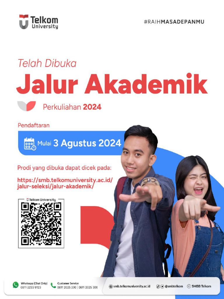 Brosur Jalur Akademik Telkom University 2024 | PDF