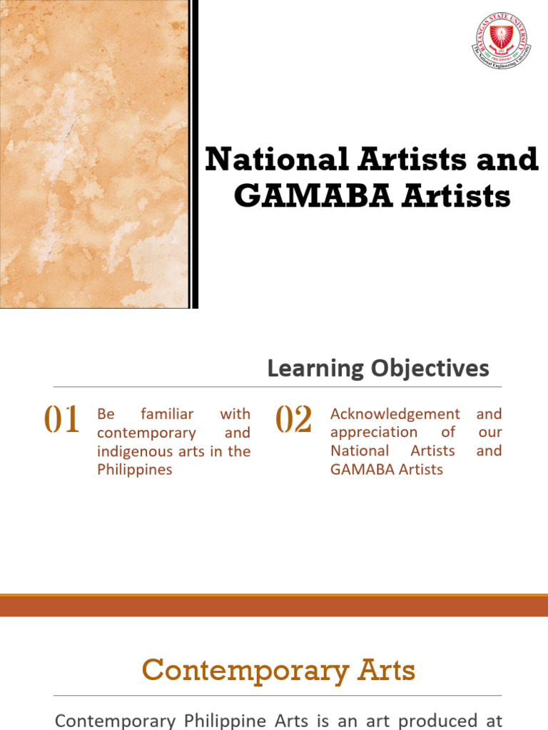 National Artists and GAMABA Artists | PDF | Art | Lifestyle