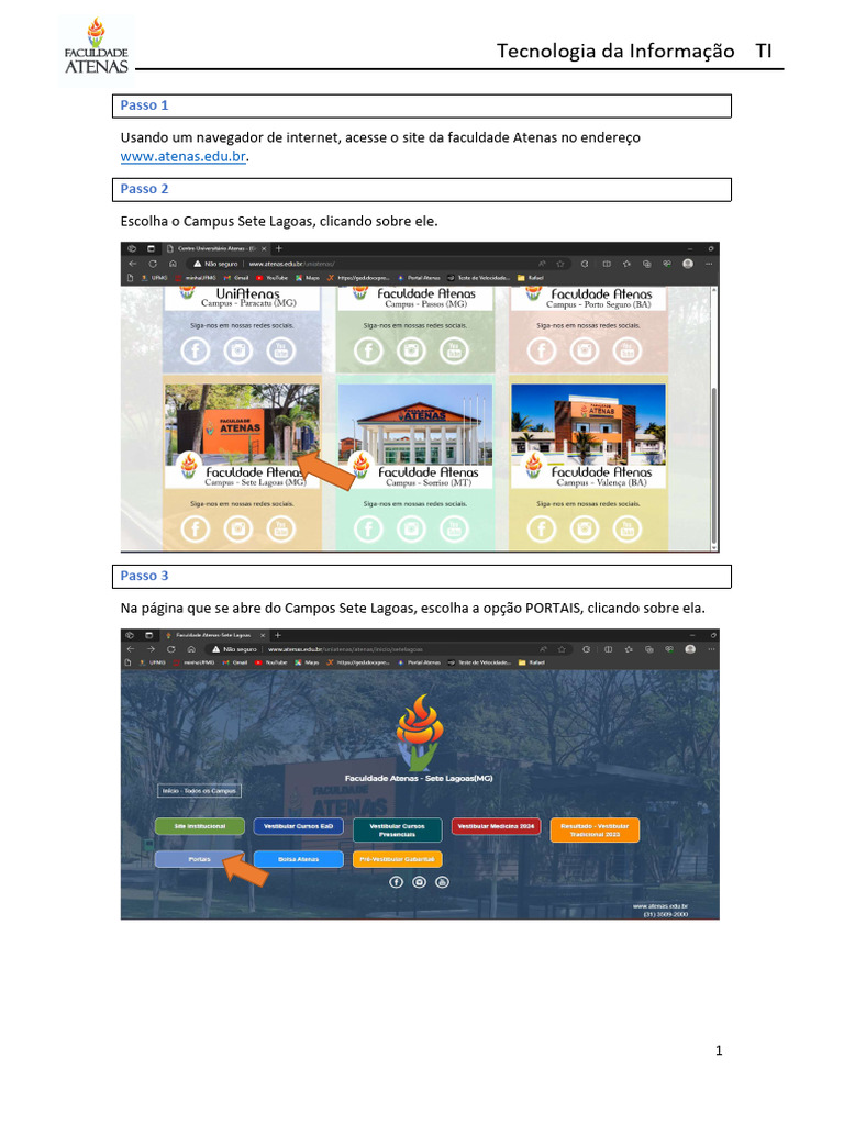 Tutorial Abertura de Chamado para Computador-1 | PDF