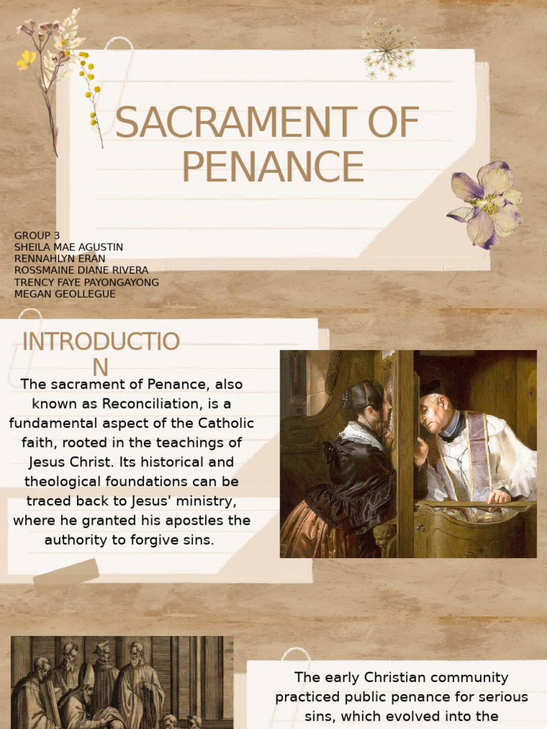 Sacrament of Penance | PDF