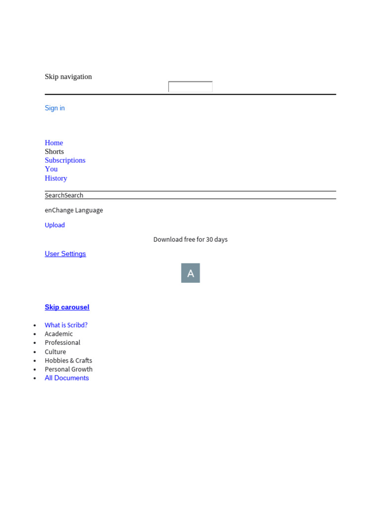 Skip Navigation: Home Subscriptions You History | PDF