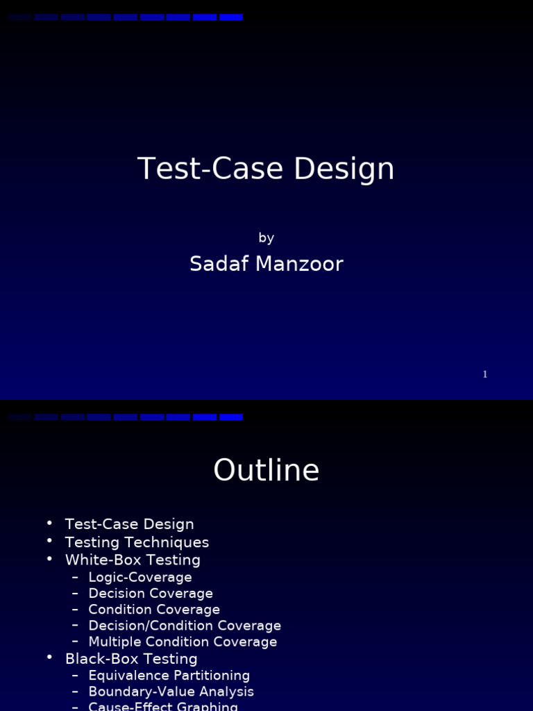 Test-Case Design | PDF