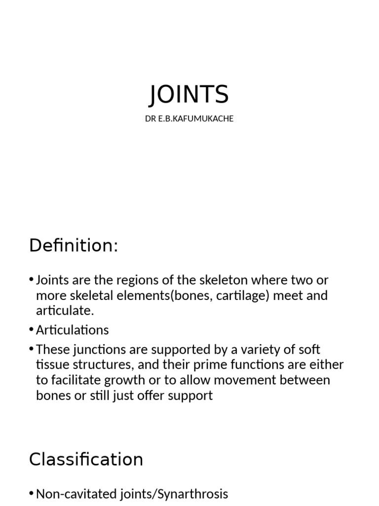 Joints | PDF