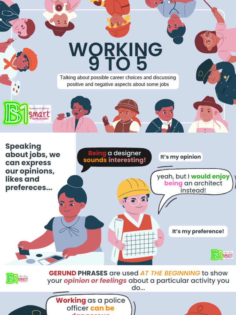 B1 Class #5 Working 9 To 5 | PDF