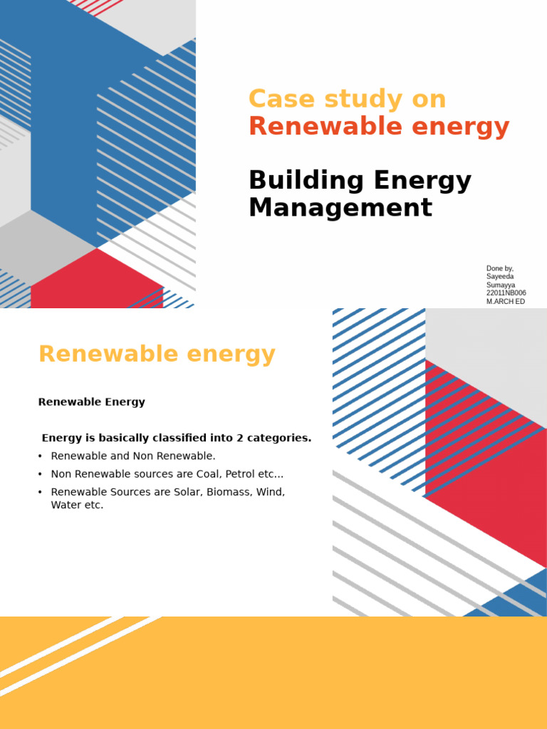 Case Study On Renewable Energy | PDF