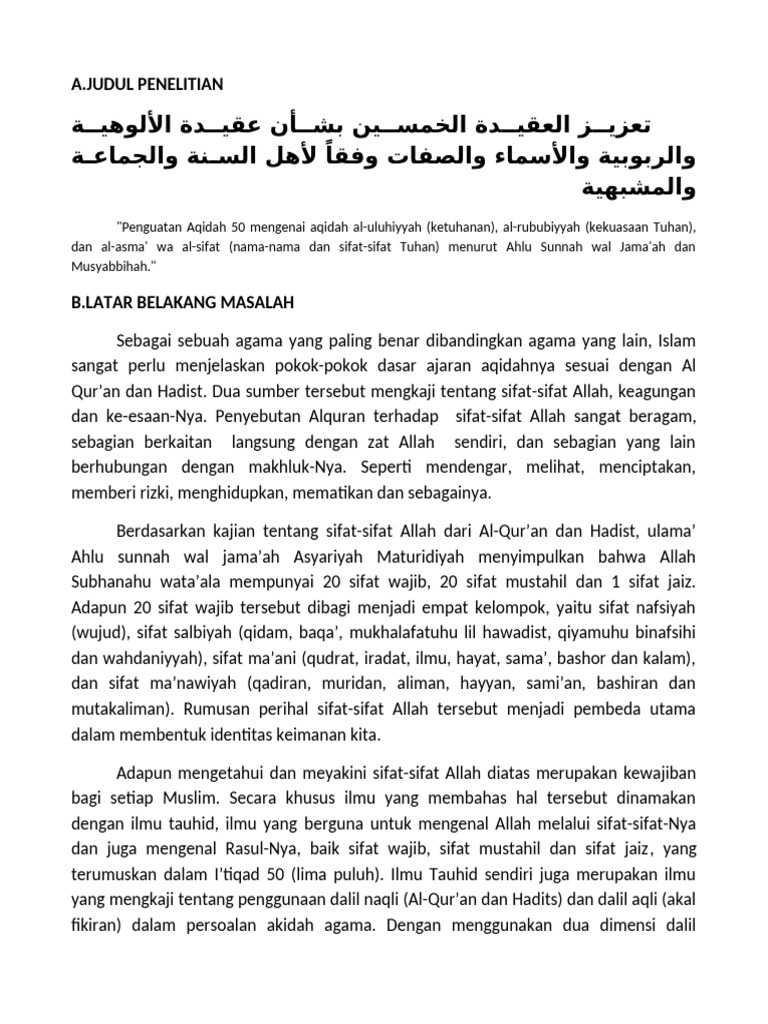 Mini Proposal Baru | PDF