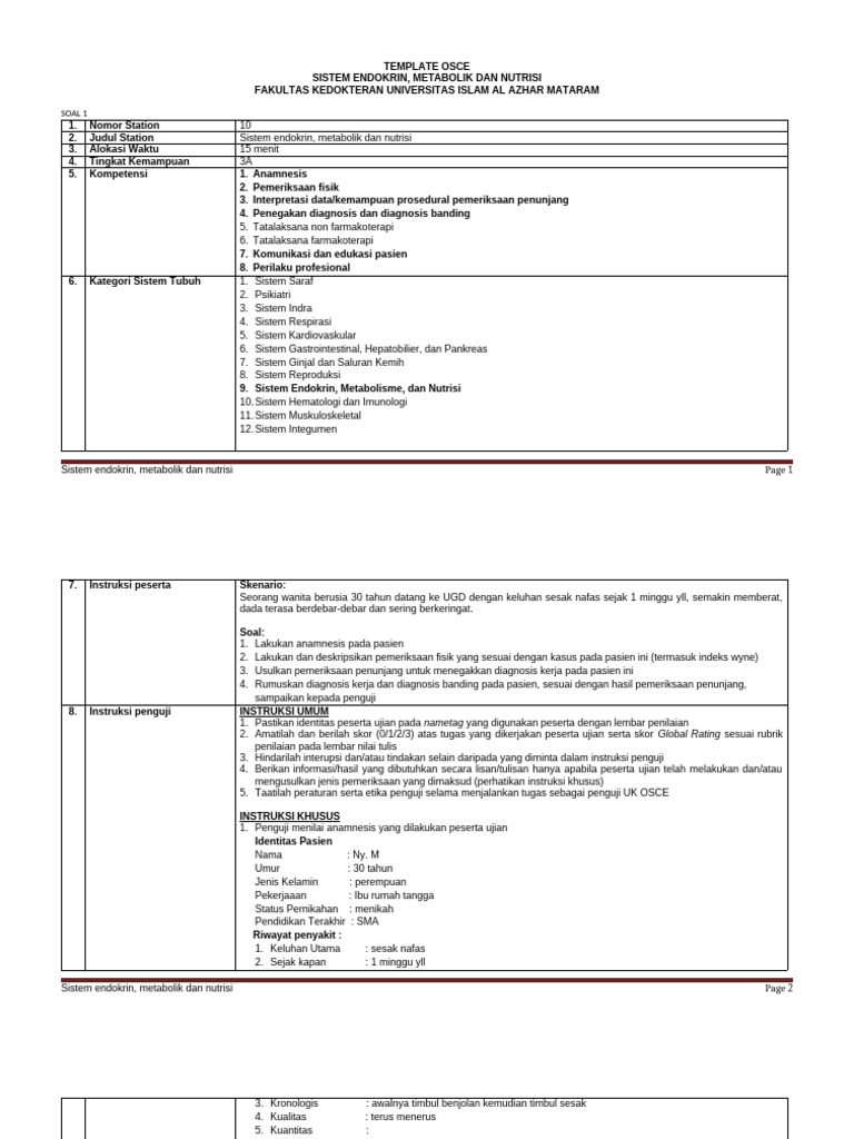 Endokrin, Metabolik Dan Nutrisi | PDF