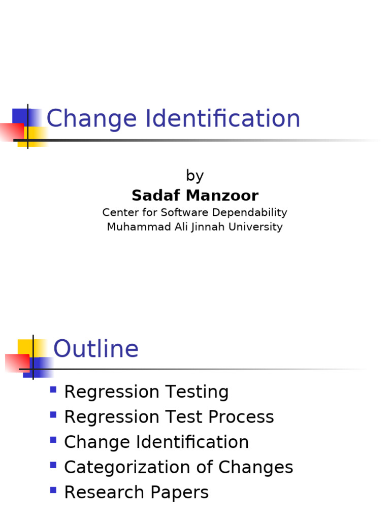 Change Identification | PDF
