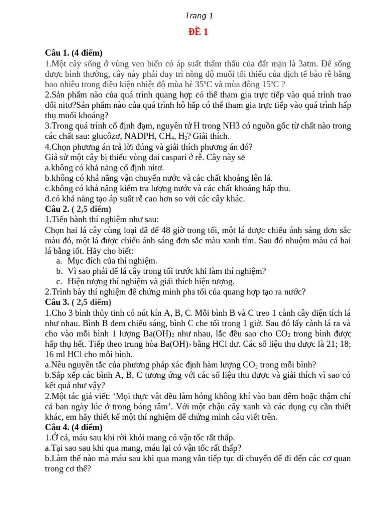 20 Đề Ôn HSG | PDF