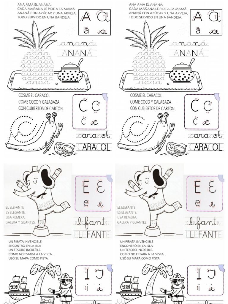 Letras para Cuaderno Alfabético | PDF