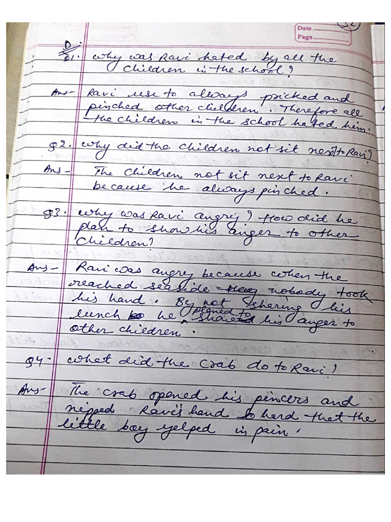 Class 5 Lesson 4 Ques N Ans | PDF