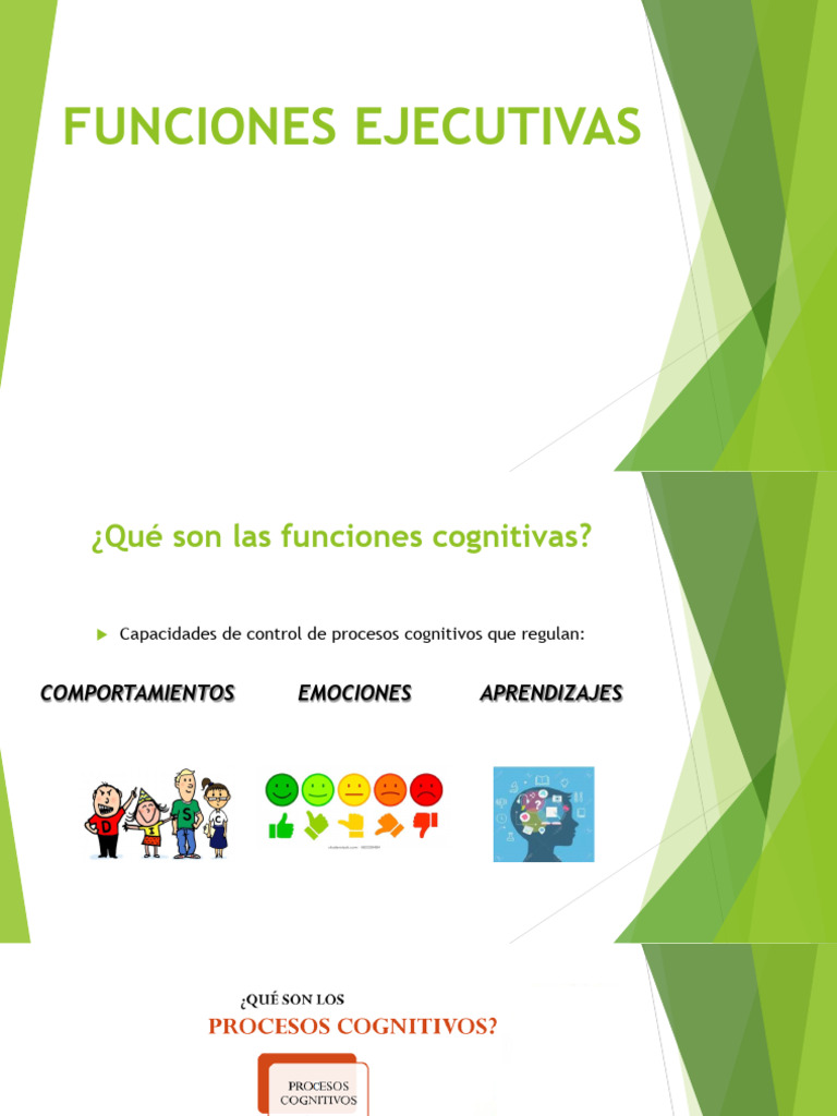1 - Funciones Ejecutivas | PDF | Funciones ejecutivas | Atención
