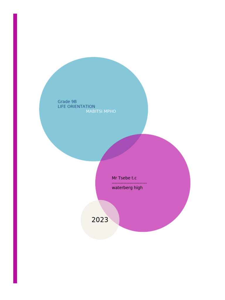 Life Orientation Project 2023 | PDF