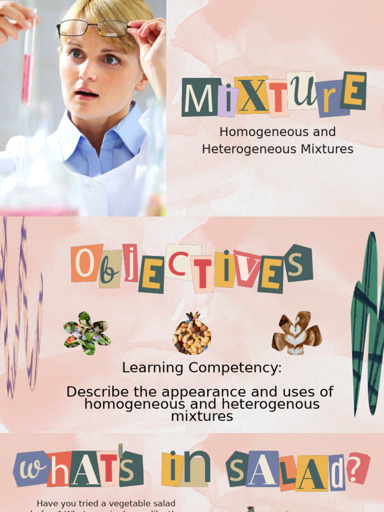 Homogeneous and Heterogeneous Mixtures | PDF