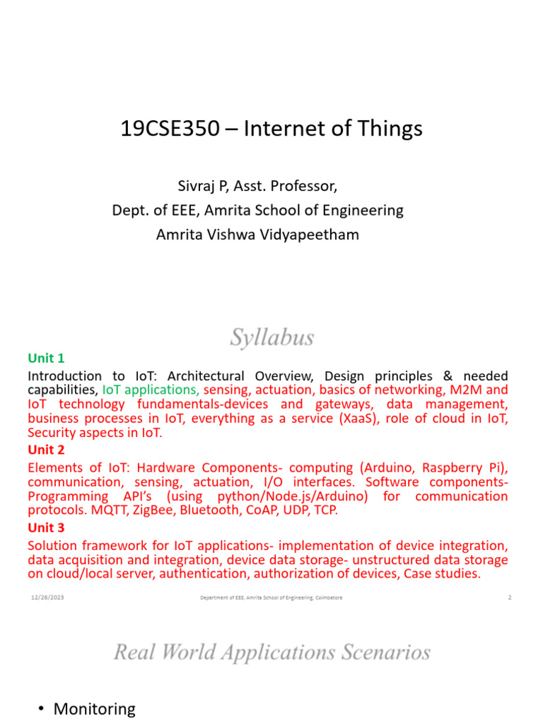 IoT_Applications | PDF