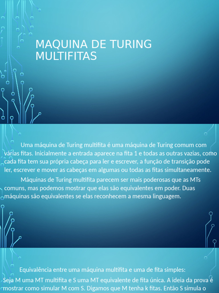 Maquina de Turing Multifitas | PDF
