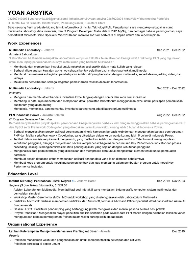 Yoan CV | PDF | Computing | Software