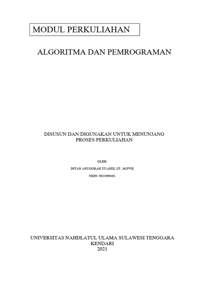 Modul Algoritma | PDF