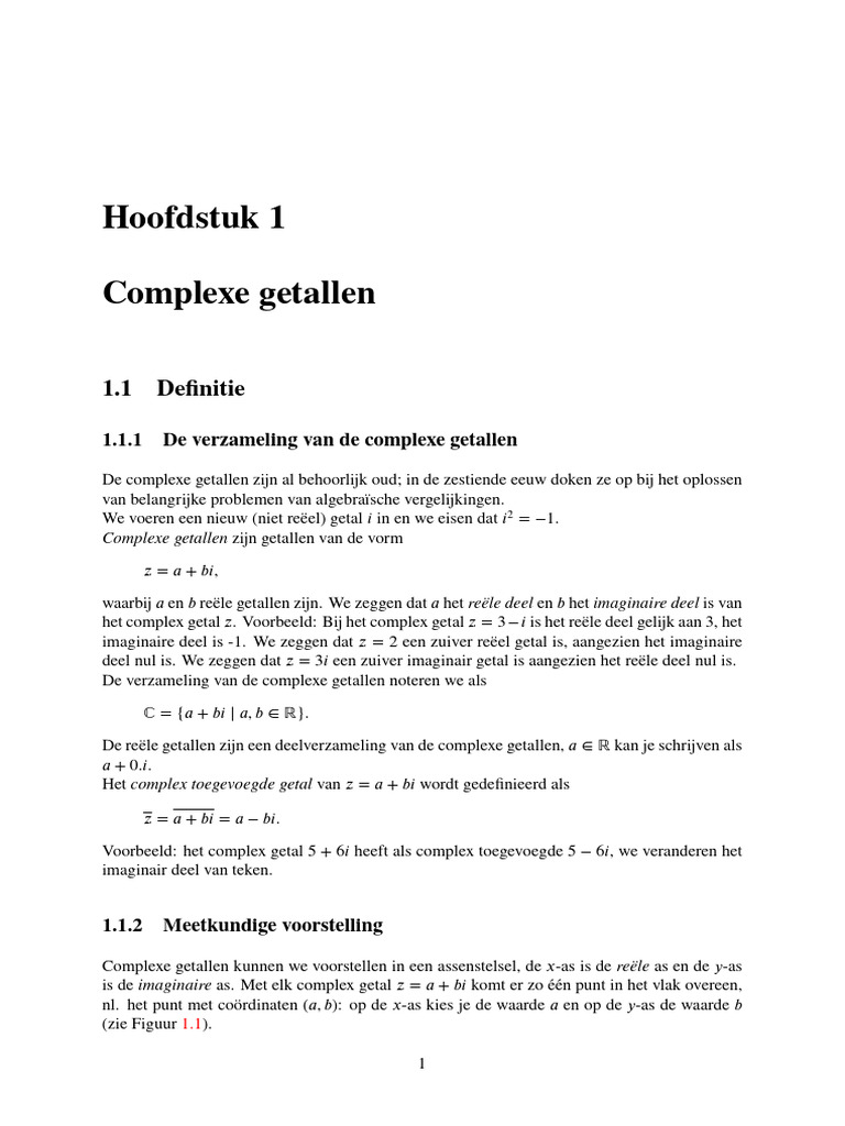 Complexe Getallen Uitgelegd | PDF | Teaching Methods & Materials