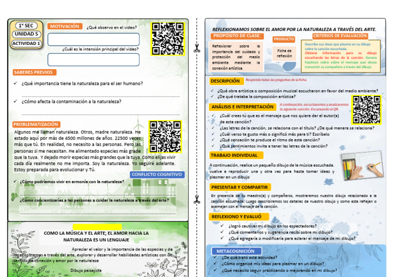Ficha 1 - 1RO - UDA 5 - 2024 | PDF