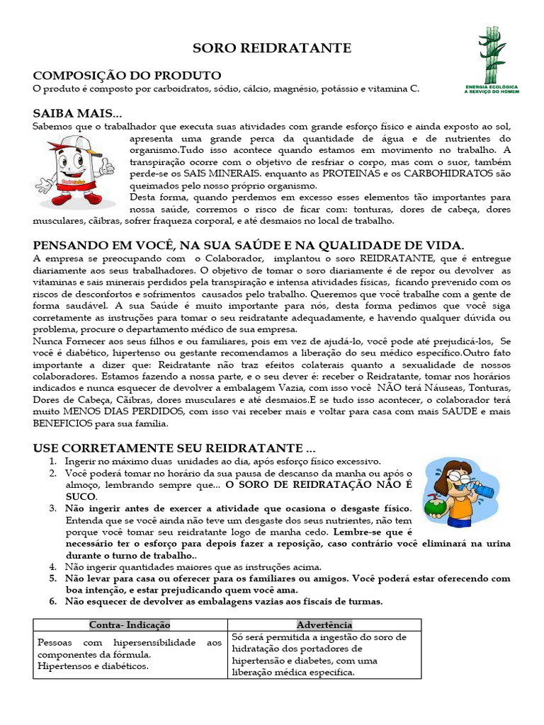 Panfleto Do SORO REIDRATANTE Sudrat | PDF