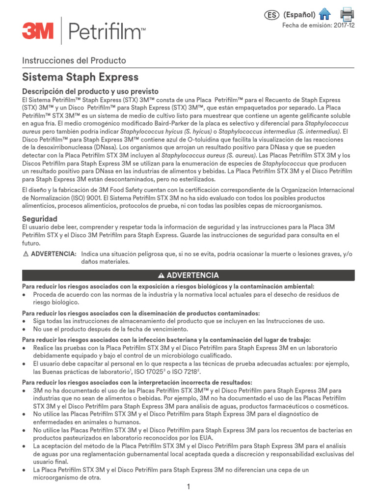 6490 - Instrucciones - Del - Producto Vali9dacion Afnor de Petrifilm ...