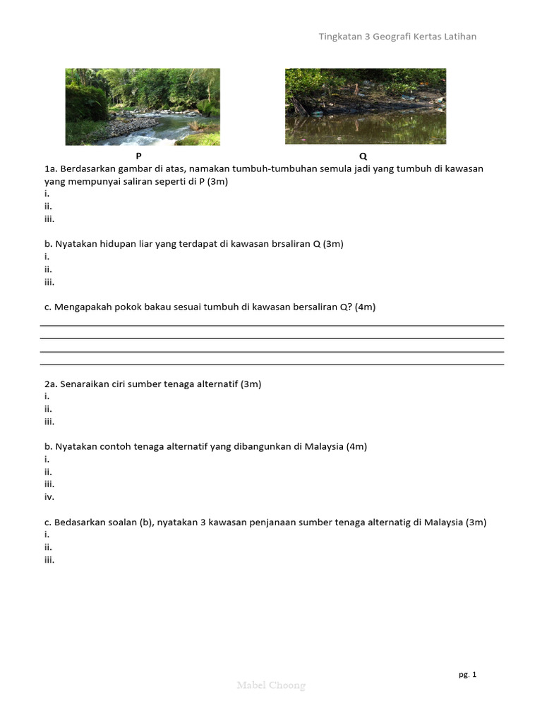 F3 Geo Kertas Latihan | PDF