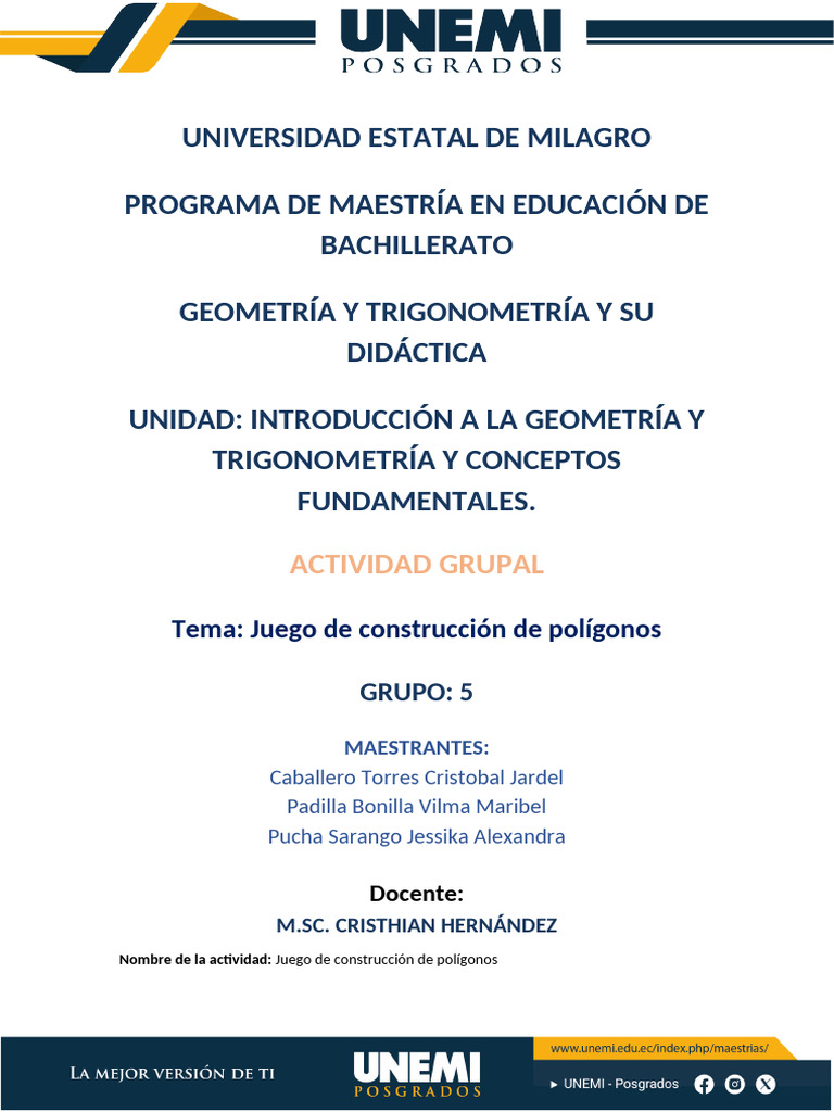 Actividad Grupal 1 Constructivista | PDF