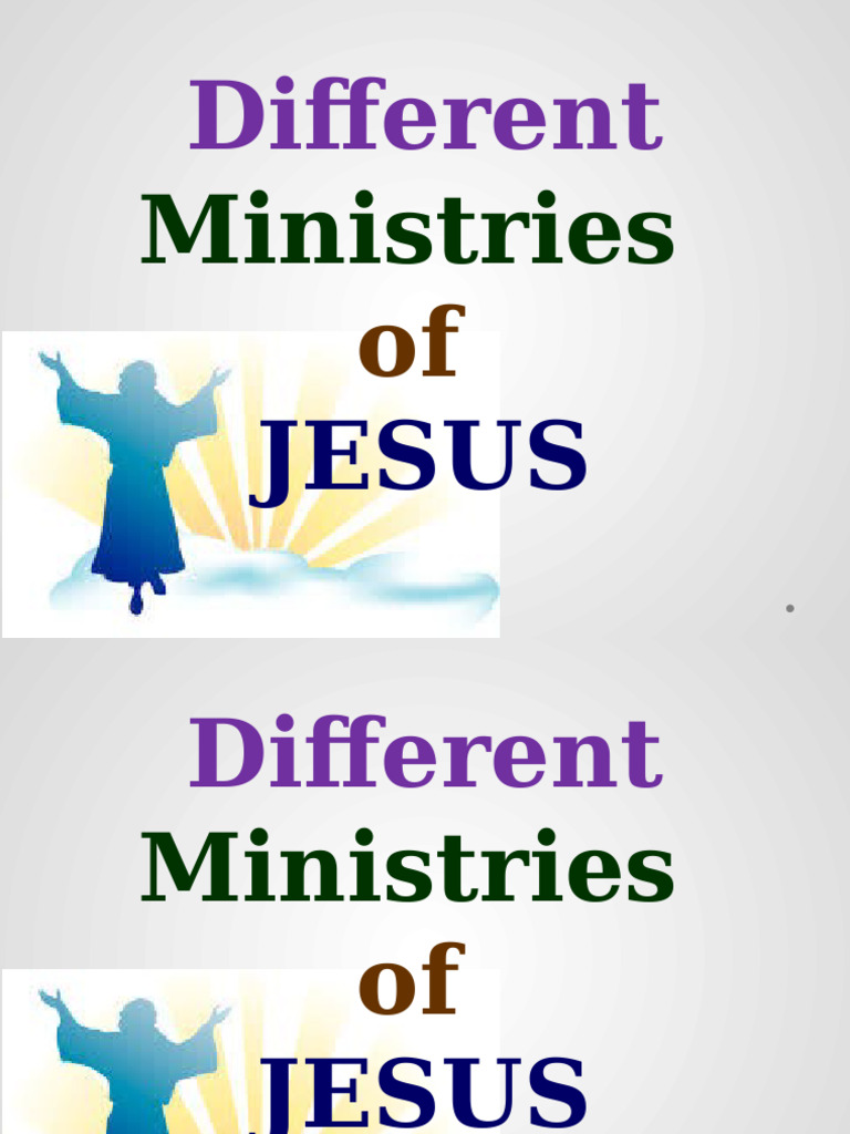 Module 6 The Ministries of Jesus | PDF