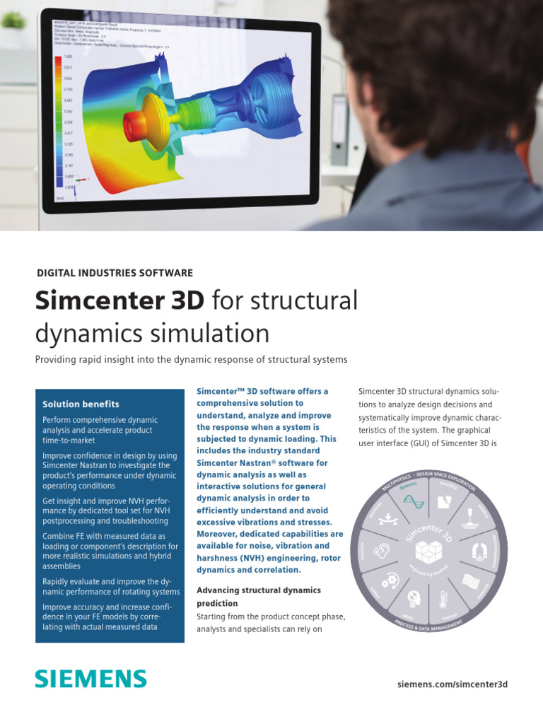 Siemens SW Simcenter 3D For Structural Dynamics Simulation Solution ...