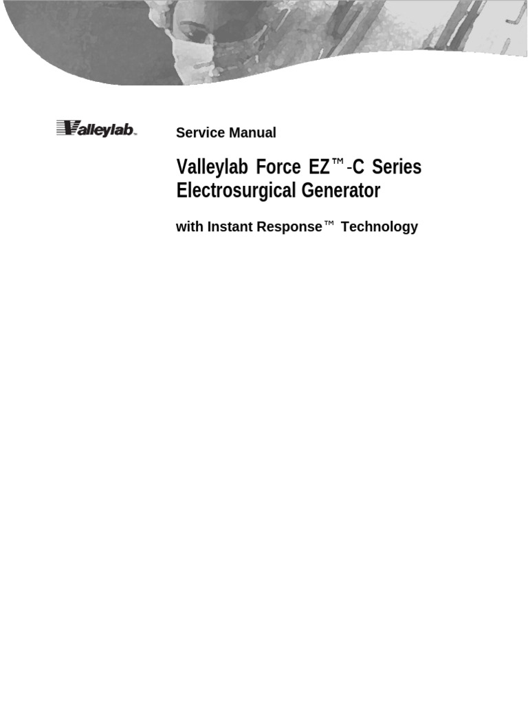 Valleylab Force EZ Electrosurgical GeneratorUserManual | PDF