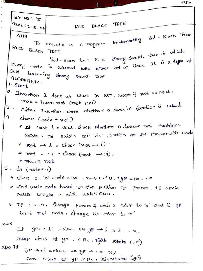 Dsa-Red Black Tree | PDF