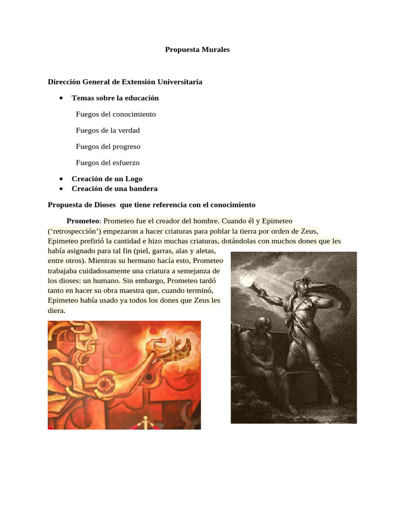 Propuesta Murales y Obras UNA | PDF