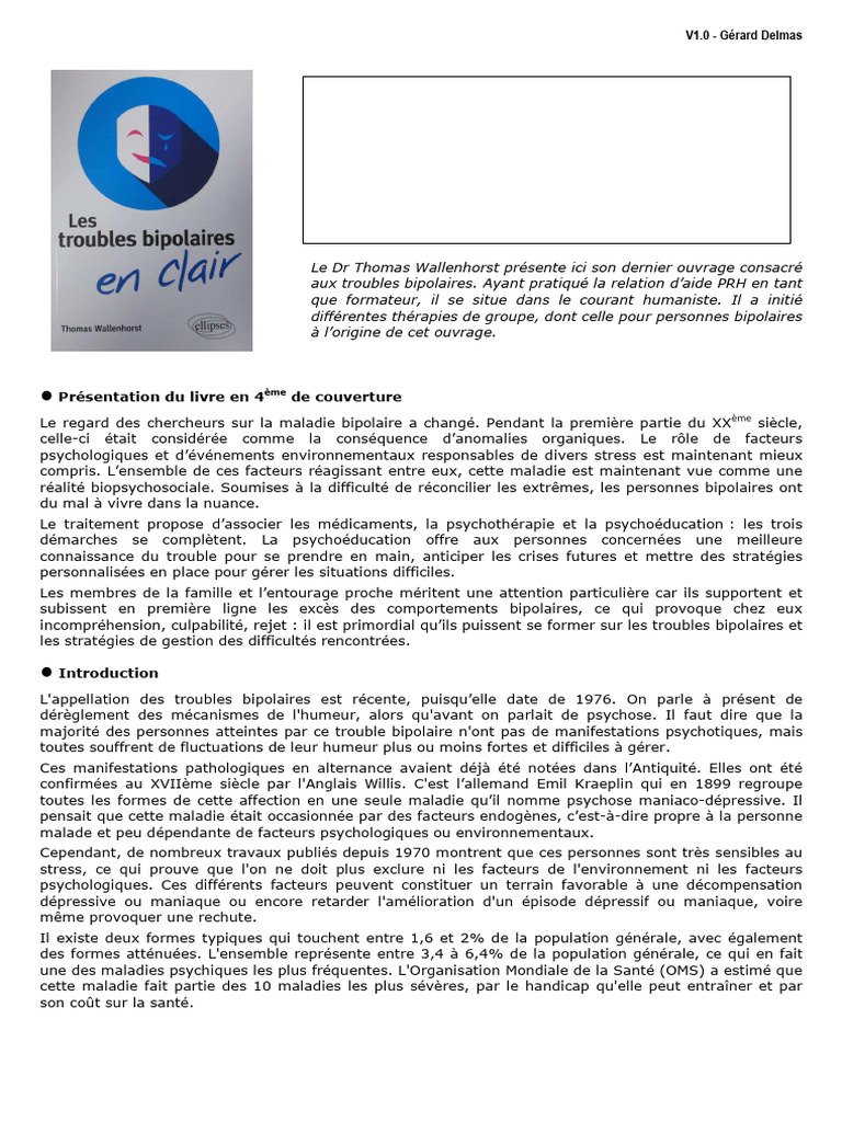 Comprendre Les Troubles Bipolaires | PDF