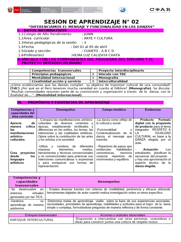 SESION N°2 -4- ARTE | PDF