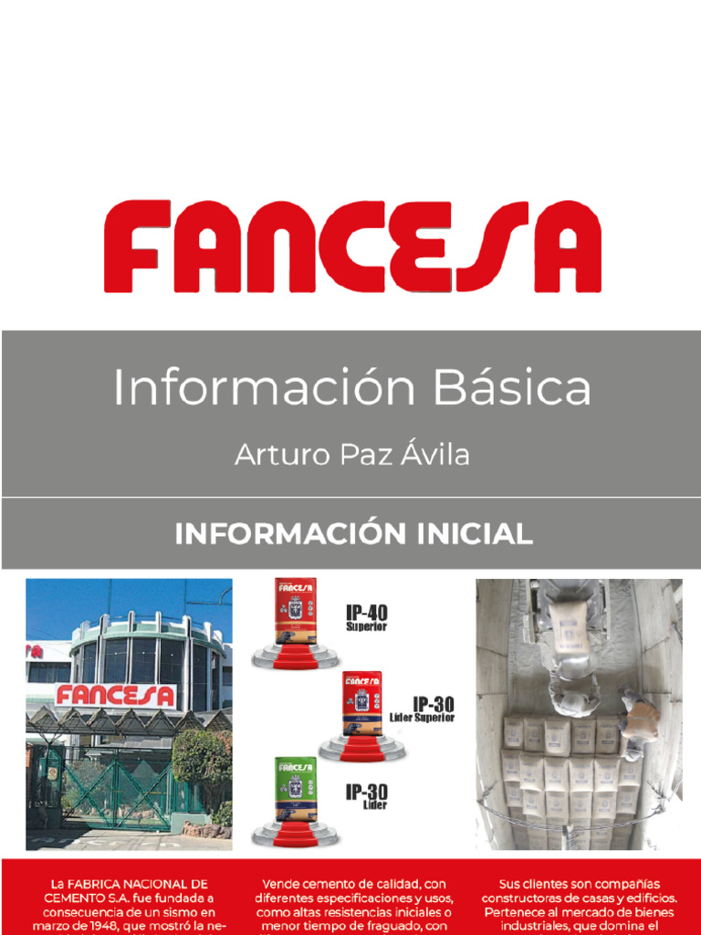 Fancesa Información Básica | PDF