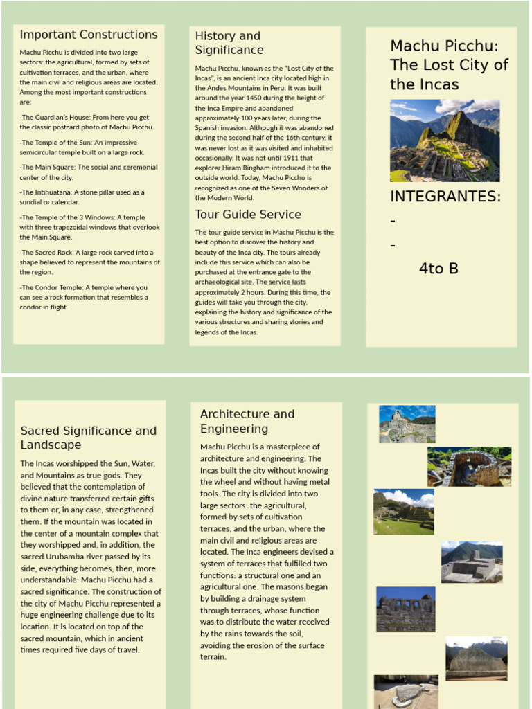 Triptico Ingles | PDF